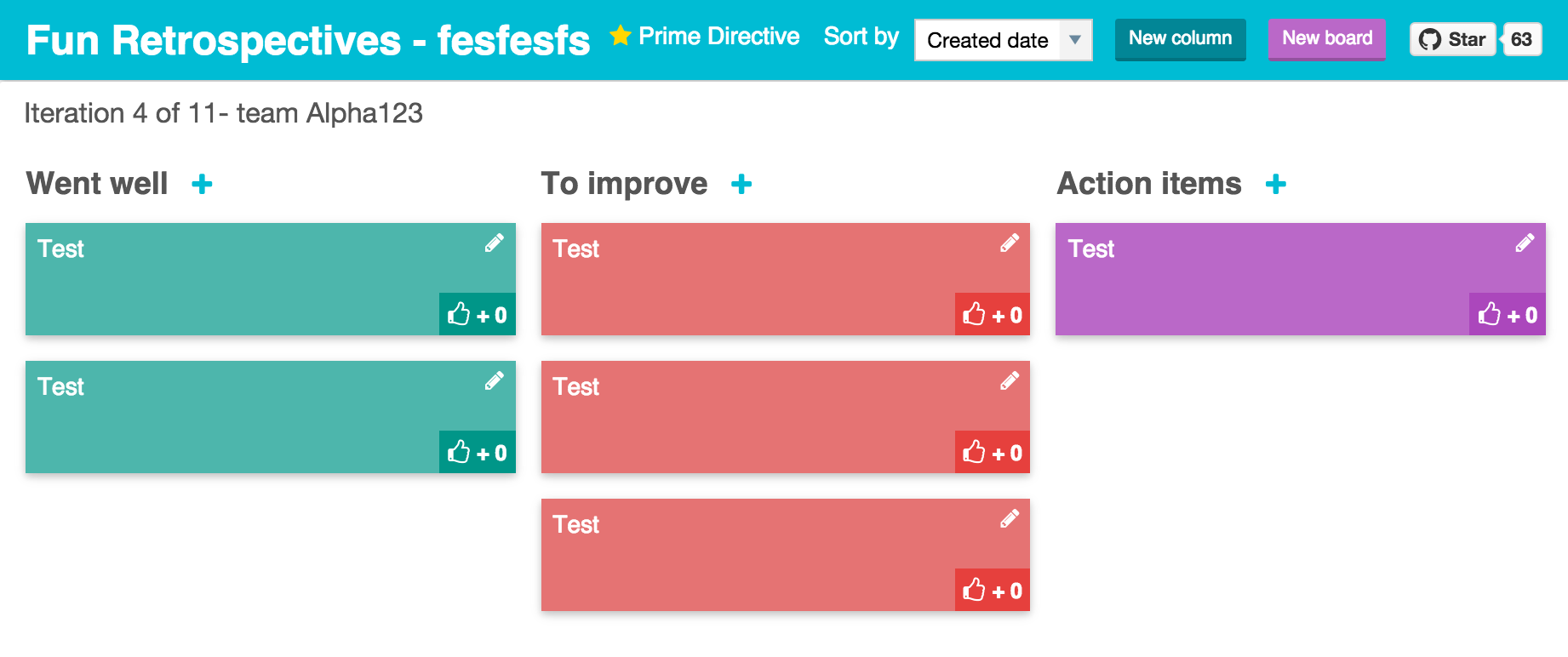FunRetro | Free Online Retrospective Tool